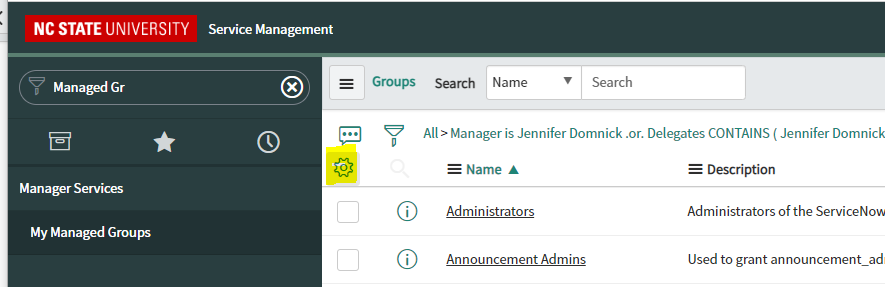 NC State ServiceNow